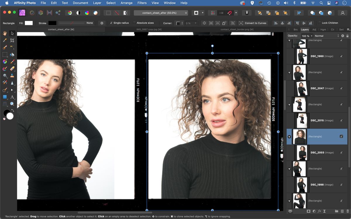 Turn your photos into a vintage-inspired fashion contact sheet ...