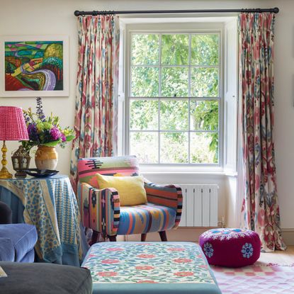 Colourful patterned textiles bring this home to life | Ideal Home