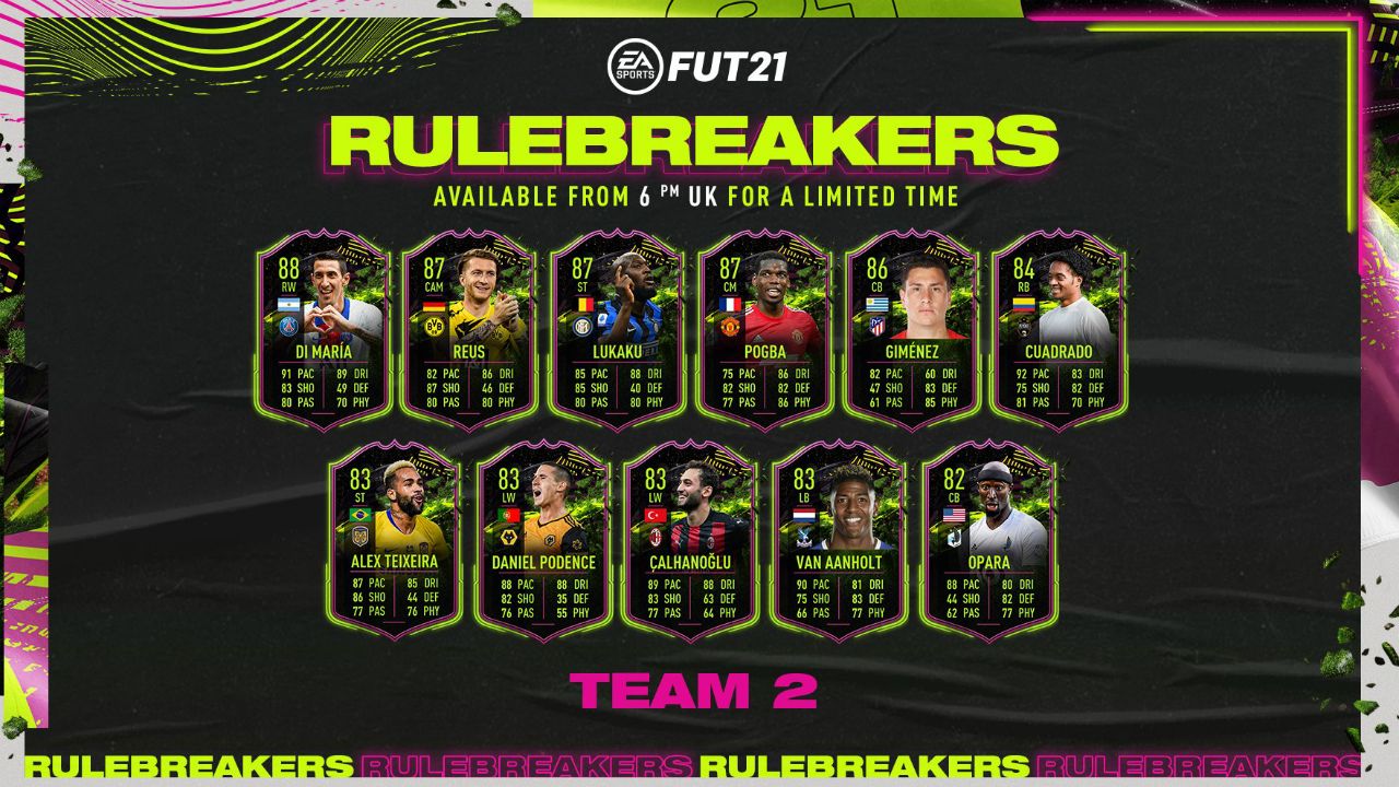 FIFA 21 Rulebreakers guide: Pogba and Lukaku get upgrades in Team 2 ...