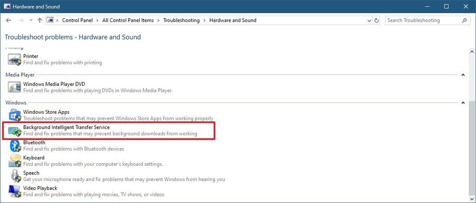 How to fix Background Intelligent Transfer Service (BITS) problems on ...