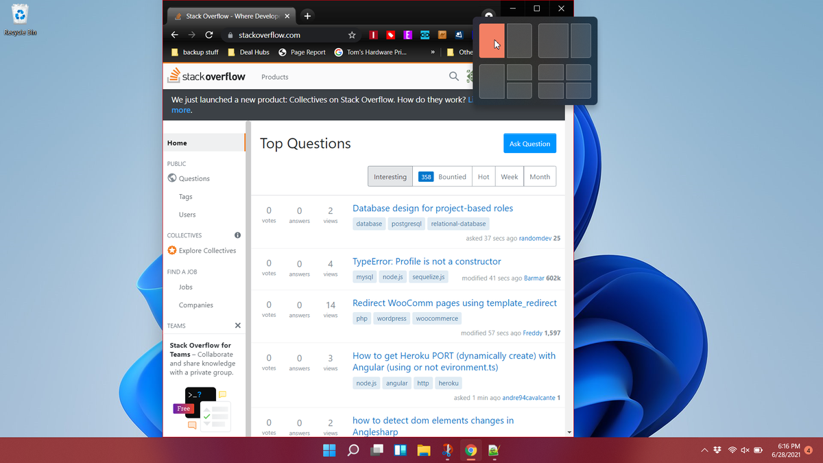 Windows 11 Preview Hands-On: Much Ado About Menus | Tom's Hardware