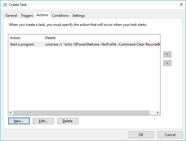 How to empty the Recycle Bin automatically on schedule on Windows 10 ...