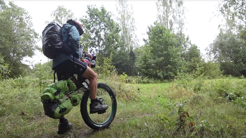 Welcome to unicycle bikepacking: watch a one-wheeled off-road trek ...
