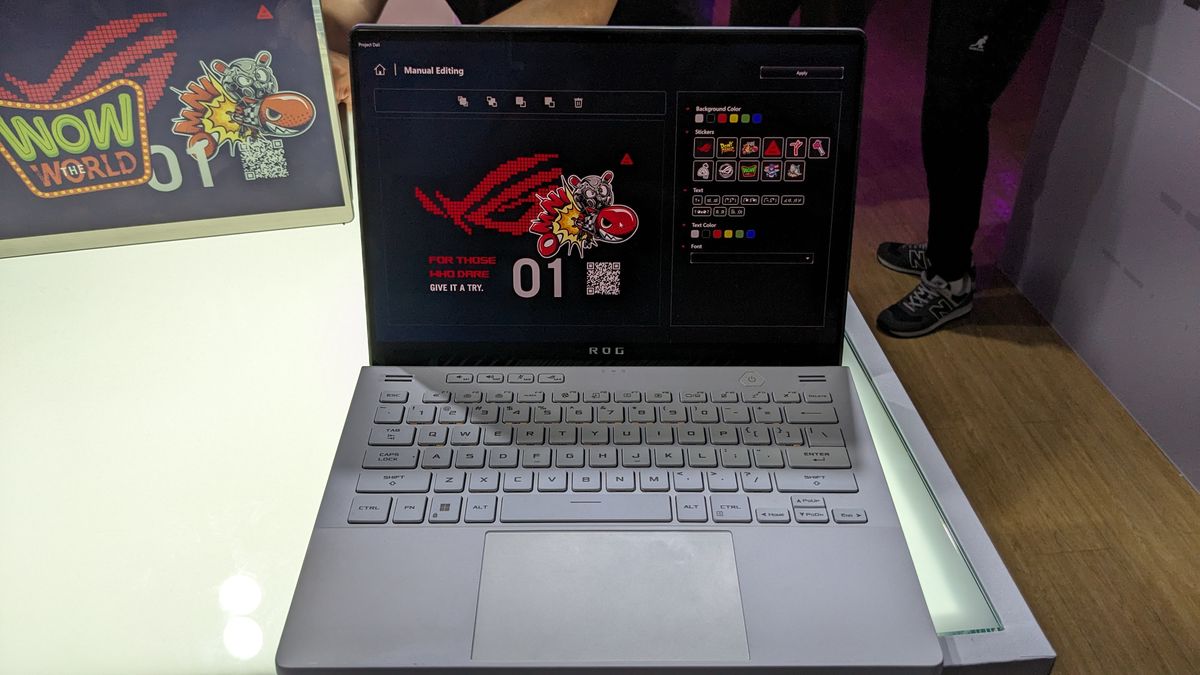 Asus puts color e-paper screen on a Zephyrus G14 lid: Dali concept ...