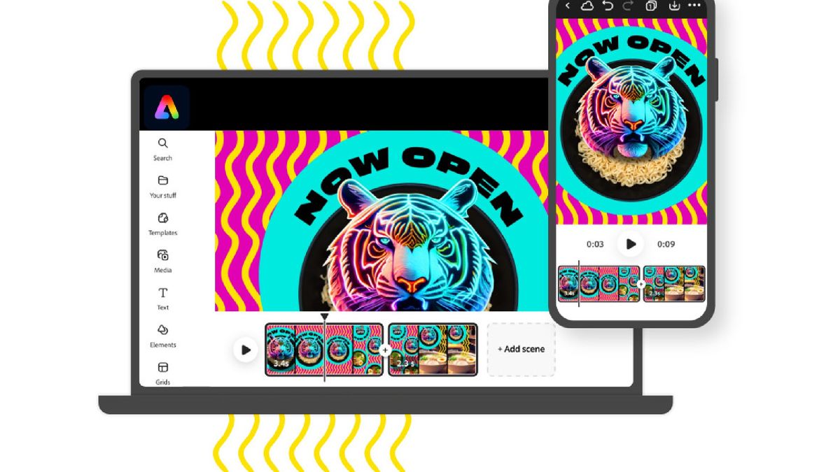 You should probably download the new Adobe Express mobile app while it ...