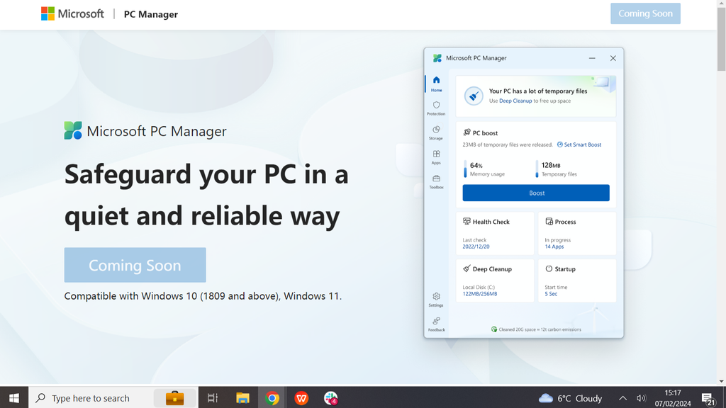 Officiële Microsoft PC Manager-app is nu beschikbaar en belooft je pc ...