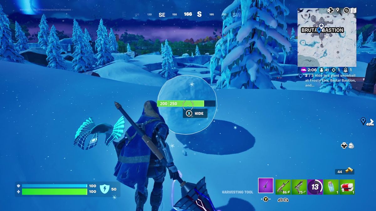 How to hide in a giant snowball in Fortnite for Winterfest | GamesRadar+