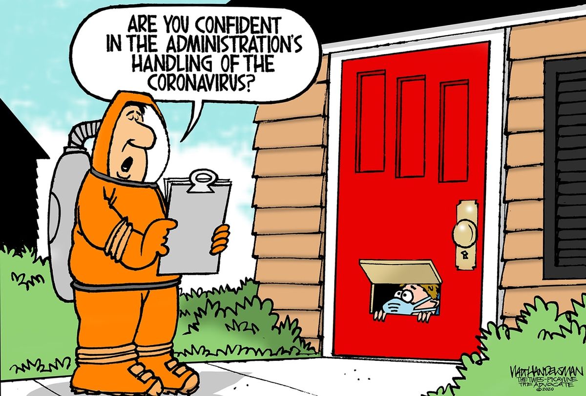 Political Cartoon U.S. Trump Pence HHS Coronavirus public response ...