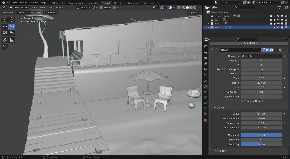 How to use Blender to build a tranquil ocean setting | Creative Bloq