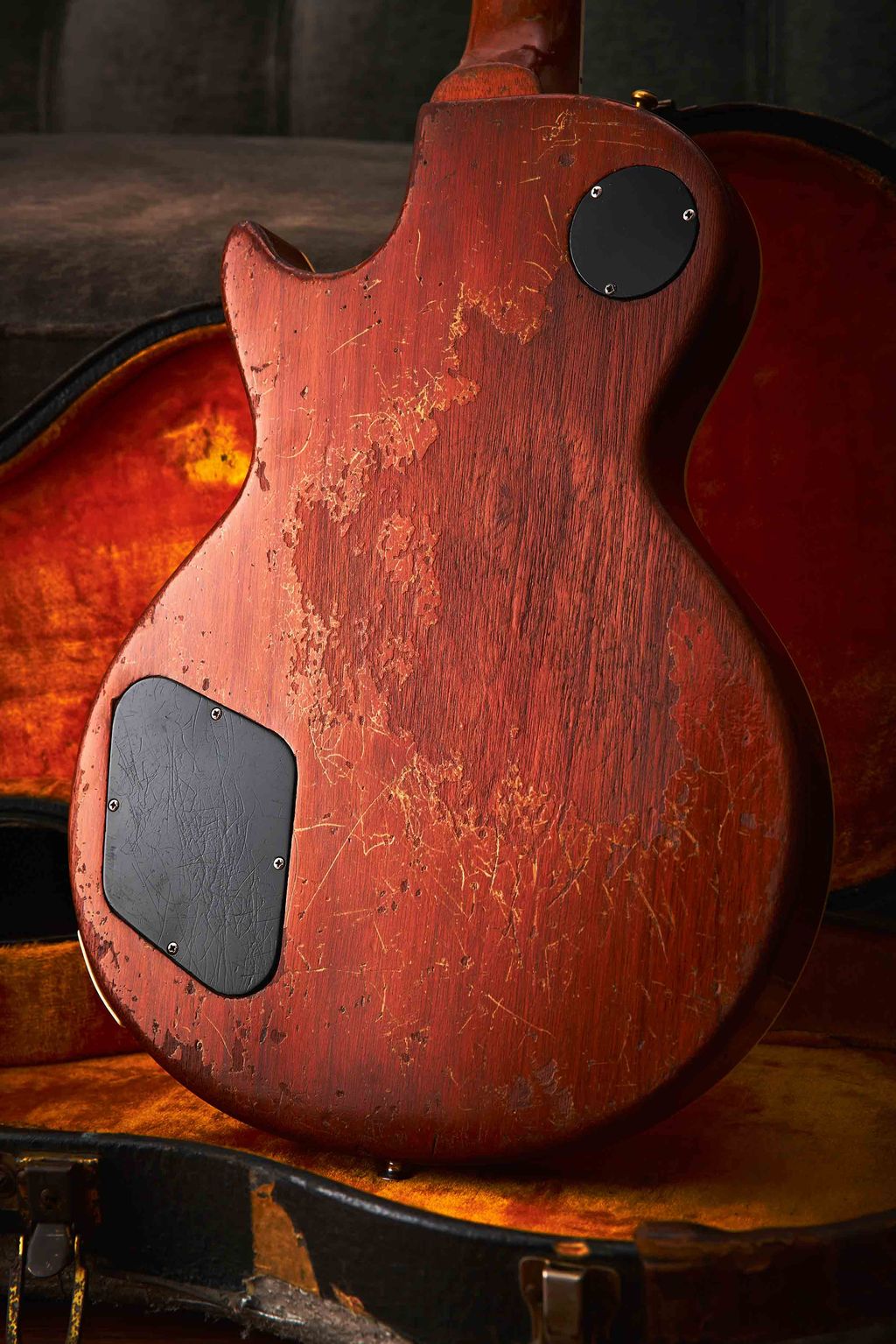 Paul Kossoff's 'Stripped Top' 1959 Gibson Les Paul Standard up close ...