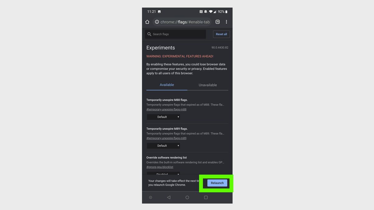 How To Disable Tab Groups And Grid View In Chrome For Android Toms Guide