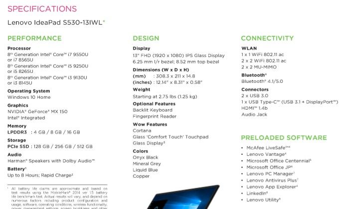 New Ninth-Generation Intel Processors Spotted in Lenovo Spec Sheet ...