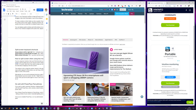 How to use split screen in Windows 10 | TechRadar