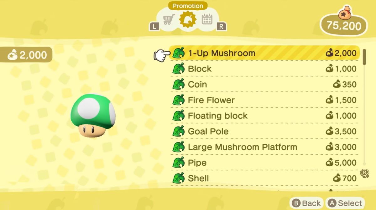 Animal Crossing Mario items and clothes: Pipes, Flagpoles, Thwomps ...