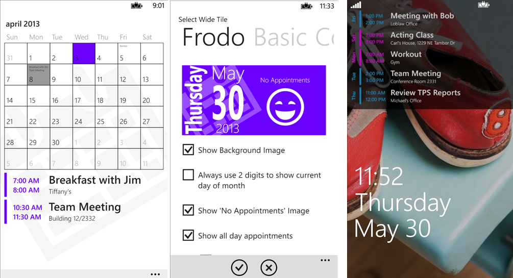 Sneak Peek: Simple Calendar 2 redefines Modern UI for Windows Phone 8 ...