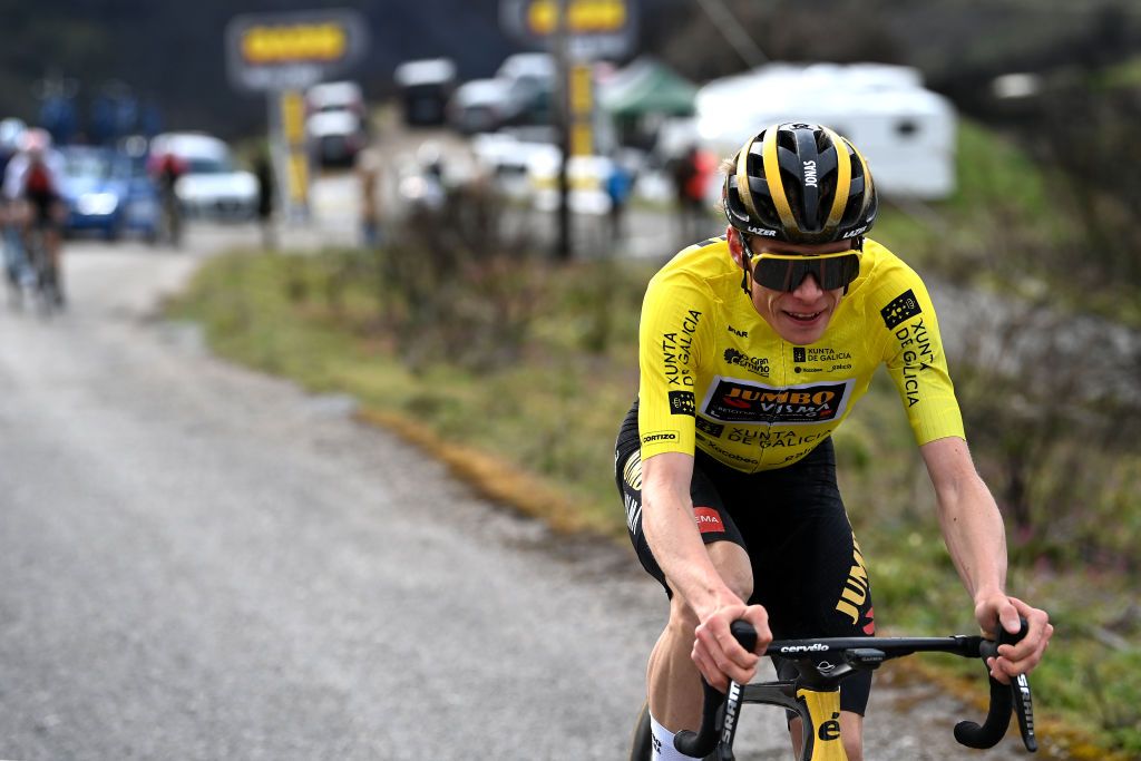 Jonas Vingegaard wins stage 3 atop Alto do Castelo at Gran Camiño ...