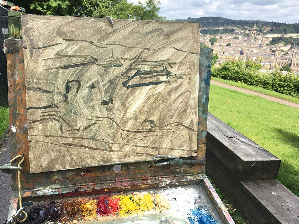 How to paint a cityscape with blocks of colour | Creative Bloq