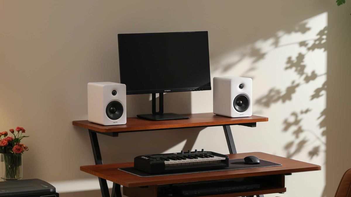 These understated new desktop speakers have one little feature that'll ...