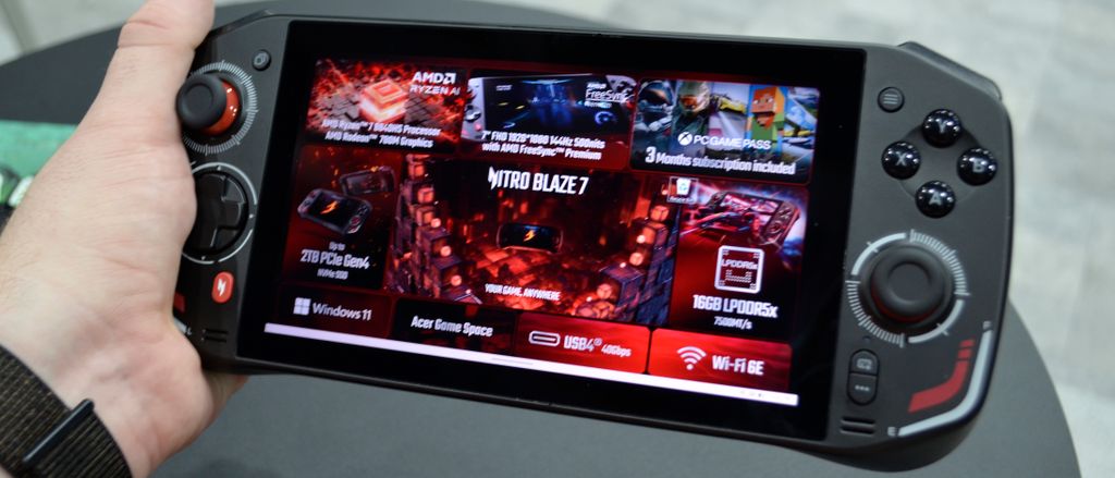 Hands on: Acer Nitro Blaze 7: Acer gets in the PC gaming handheld game ...