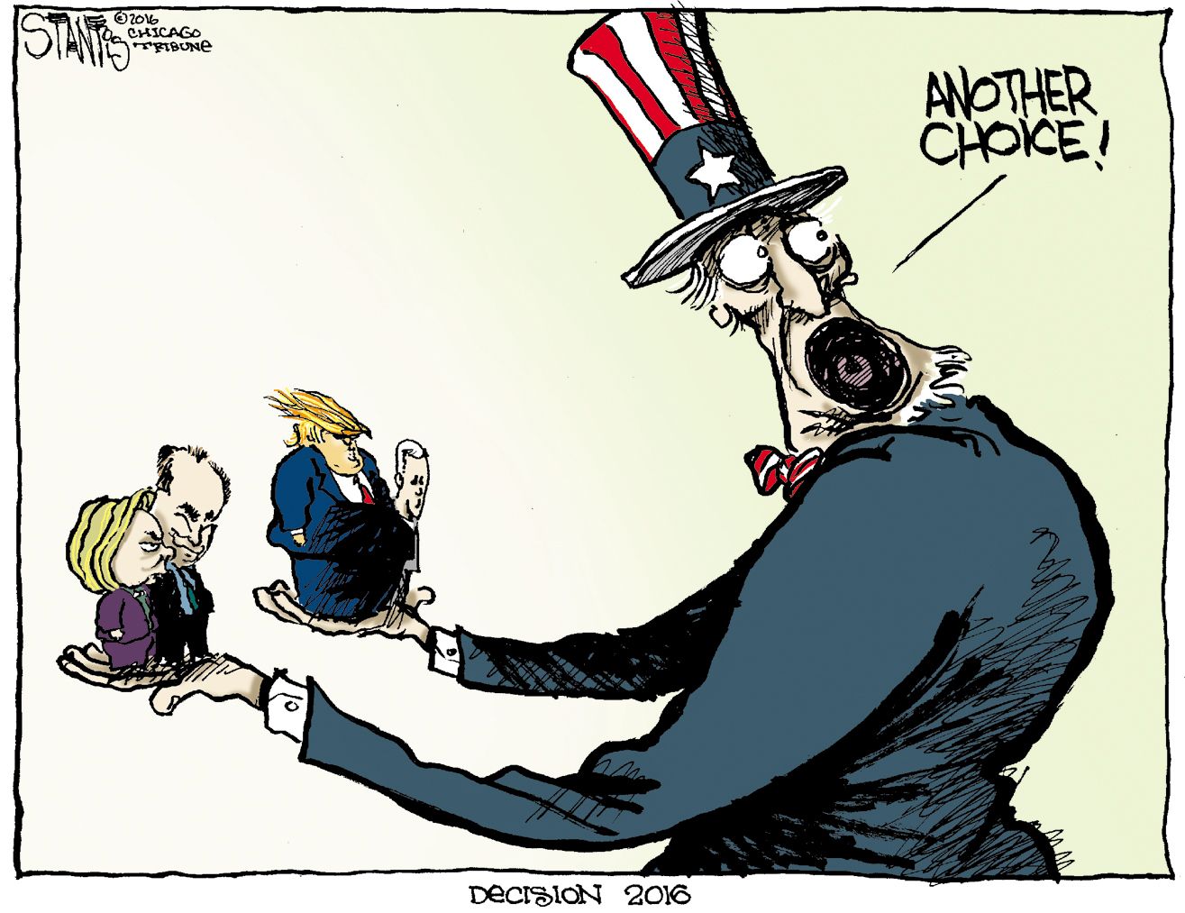 Political cartoon U.S. Hillary Clinton Donald Trump 2016 Election | The ...