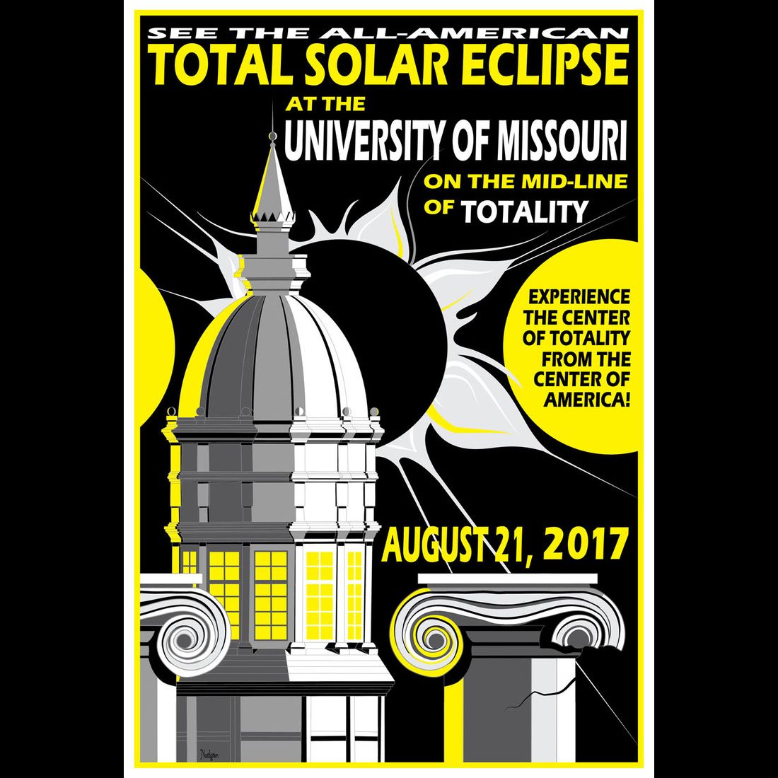 Gorgeous 2017 Solar Eclipse Posters by Astronomer-Artist Tyler Nordgren ...
