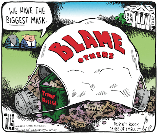 Political Cartoon U.S. Trump mask coronavirus | The Week