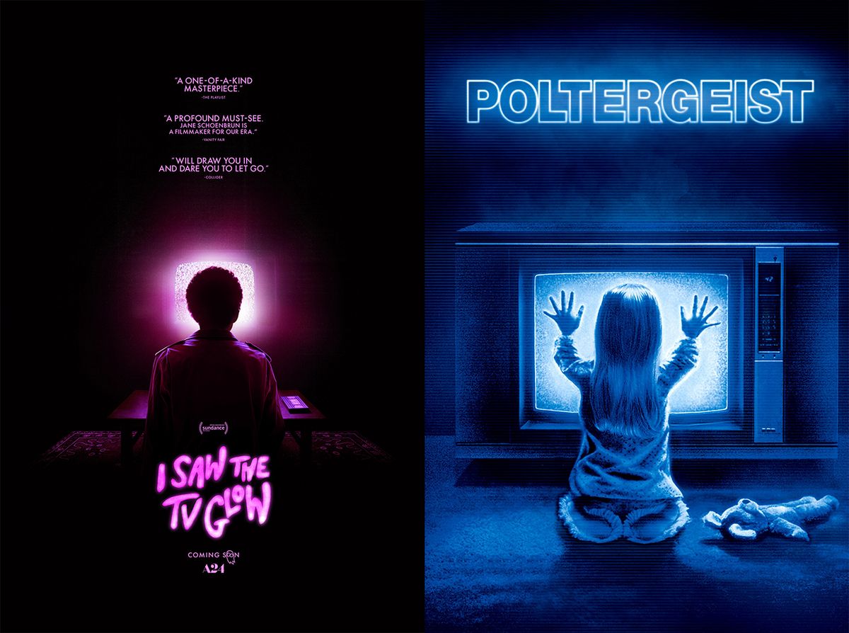 I Saw the TV Glow poster is a stylish twist on classic horror ...