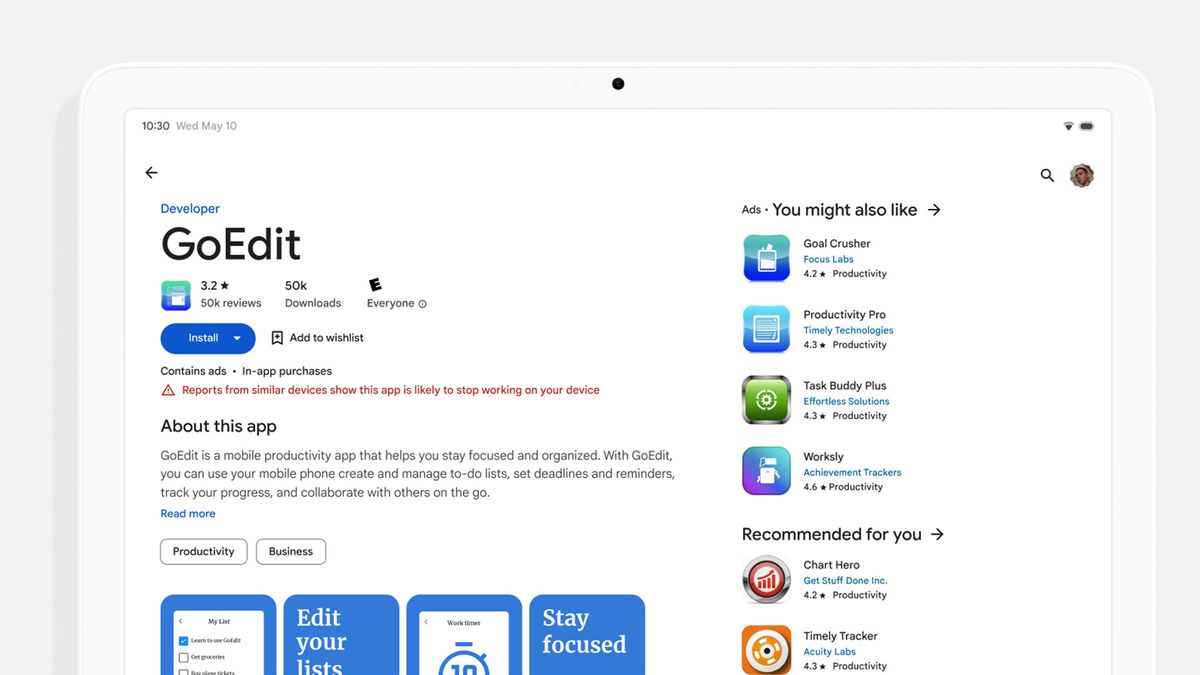 Google Android tablets finally get a Play Store designed for big ...
