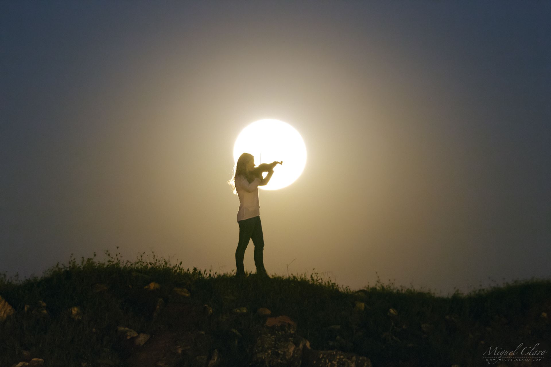 Beethoven's Moonlight: Violinist Makes Music Under the Full Moon (Photo ...