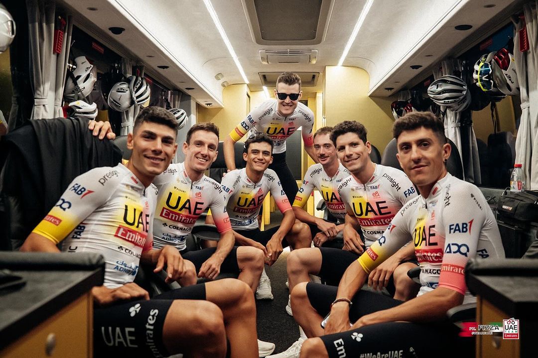 UAE Team Emirates sanctioned for 'non-compliant' jersey at Vuelta a ...