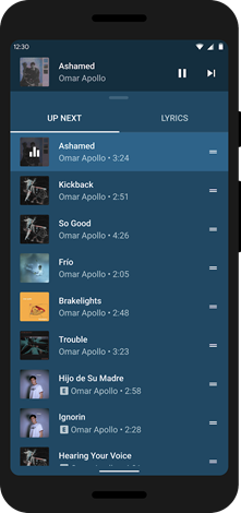 YouTube Music is rolling out a new playback screen with lyrics and ...