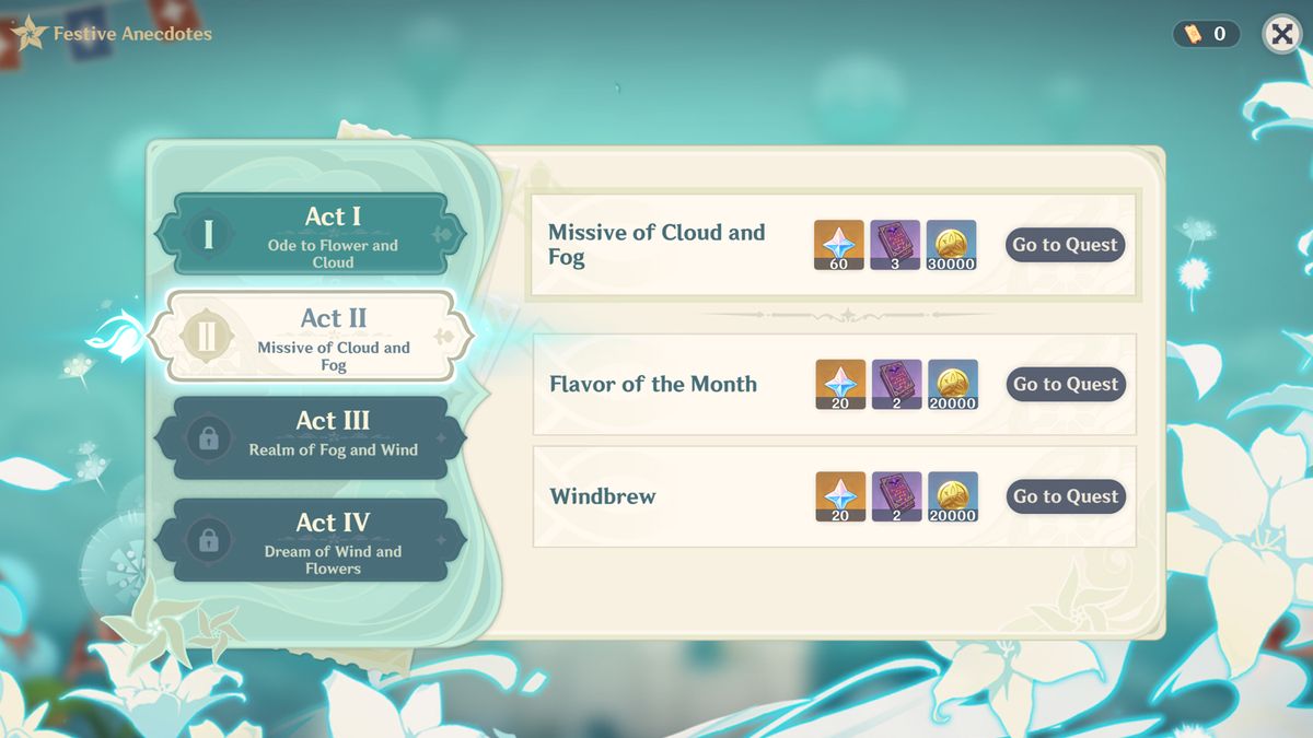 Genshin Impact Windbrew quest - how to mix the Windblume Festival drink ...