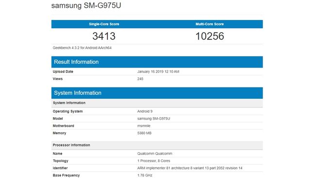 Samsung Galaxy S10 Plus benchmarked with strong results | TechRadar