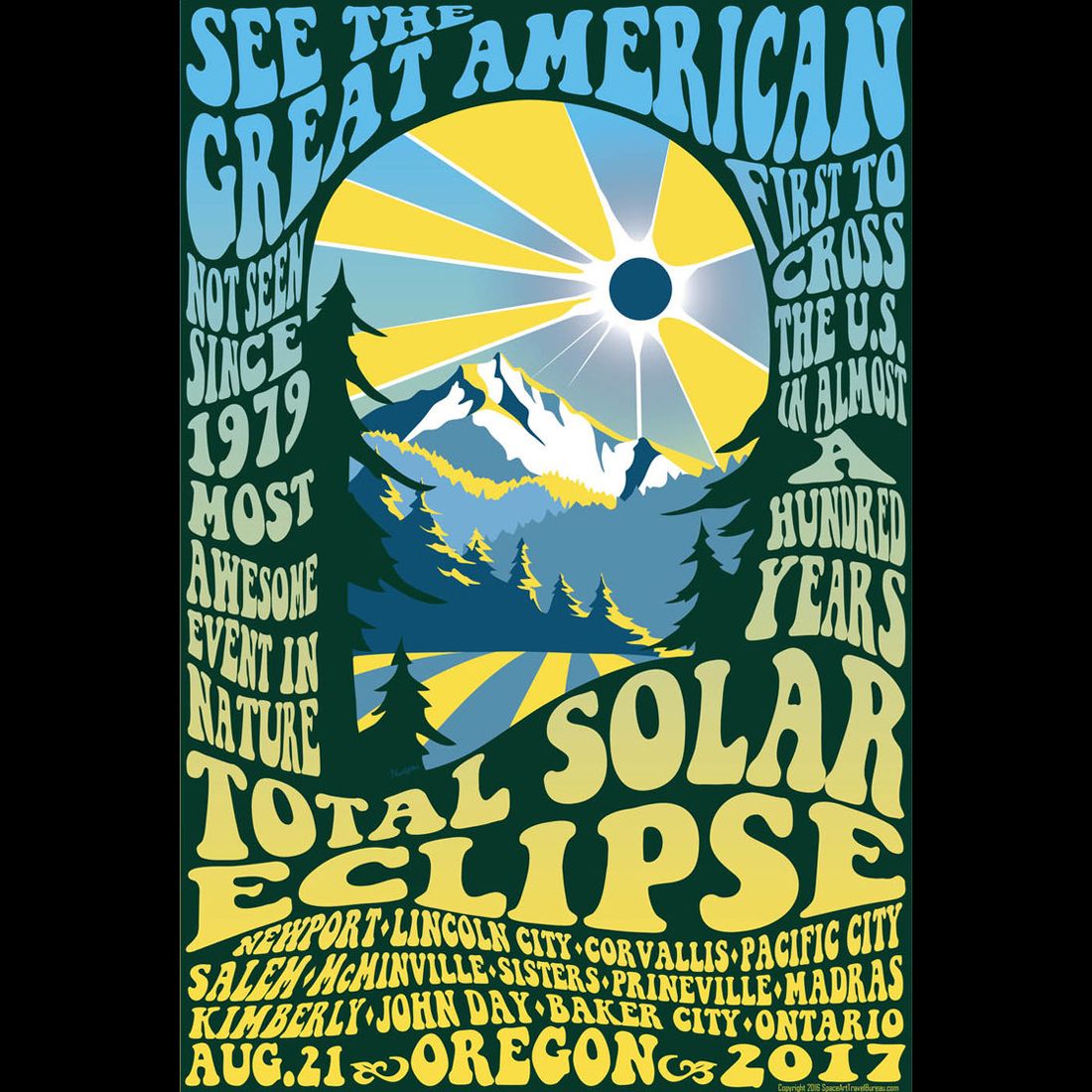 Gorgeous 2017 Solar Eclipse Posters by Astronomer-Artist Tyler Nordgren ...