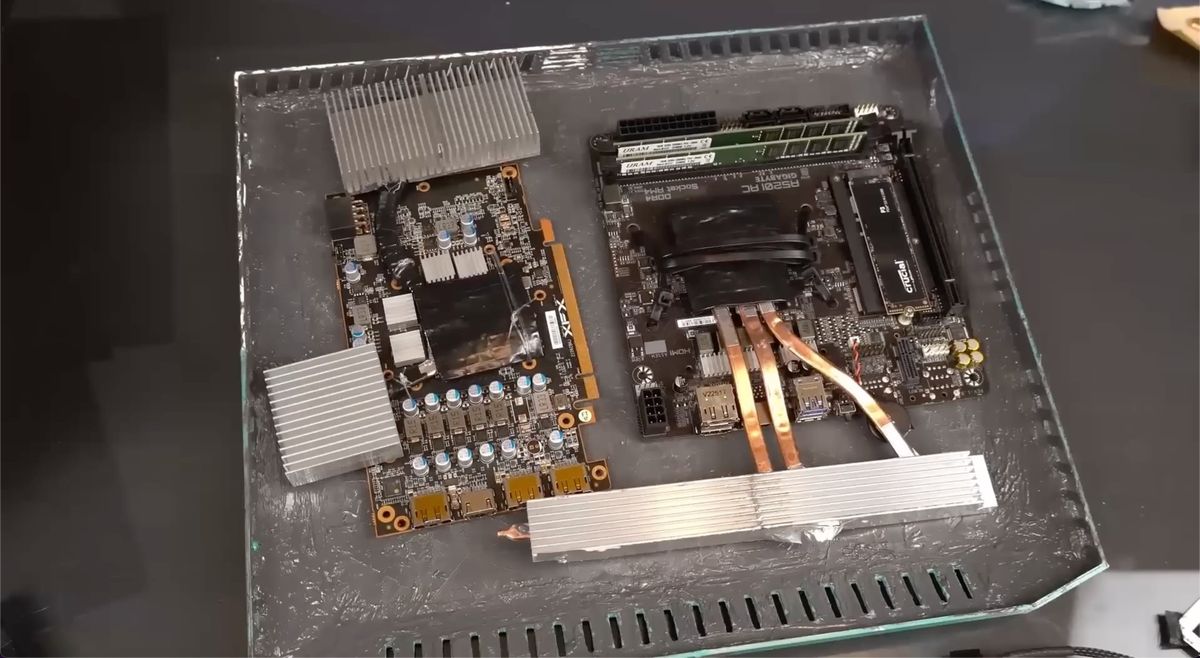 DIY enthusiast builds a gaming laptop using only desktop PC parts | Tom ...