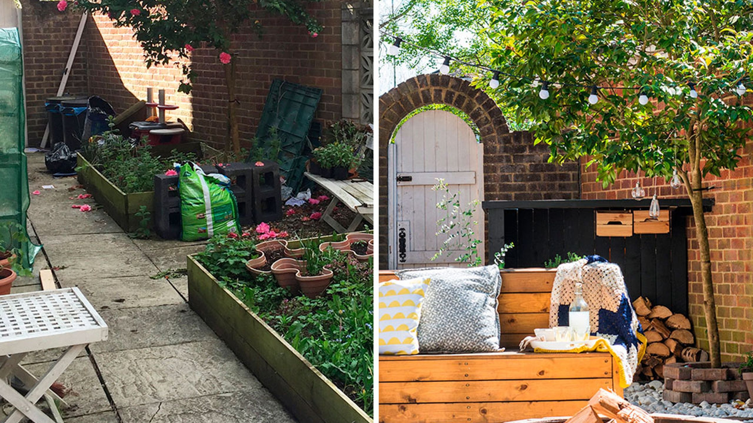 Before and after: best way to make good use of a garden side return ...