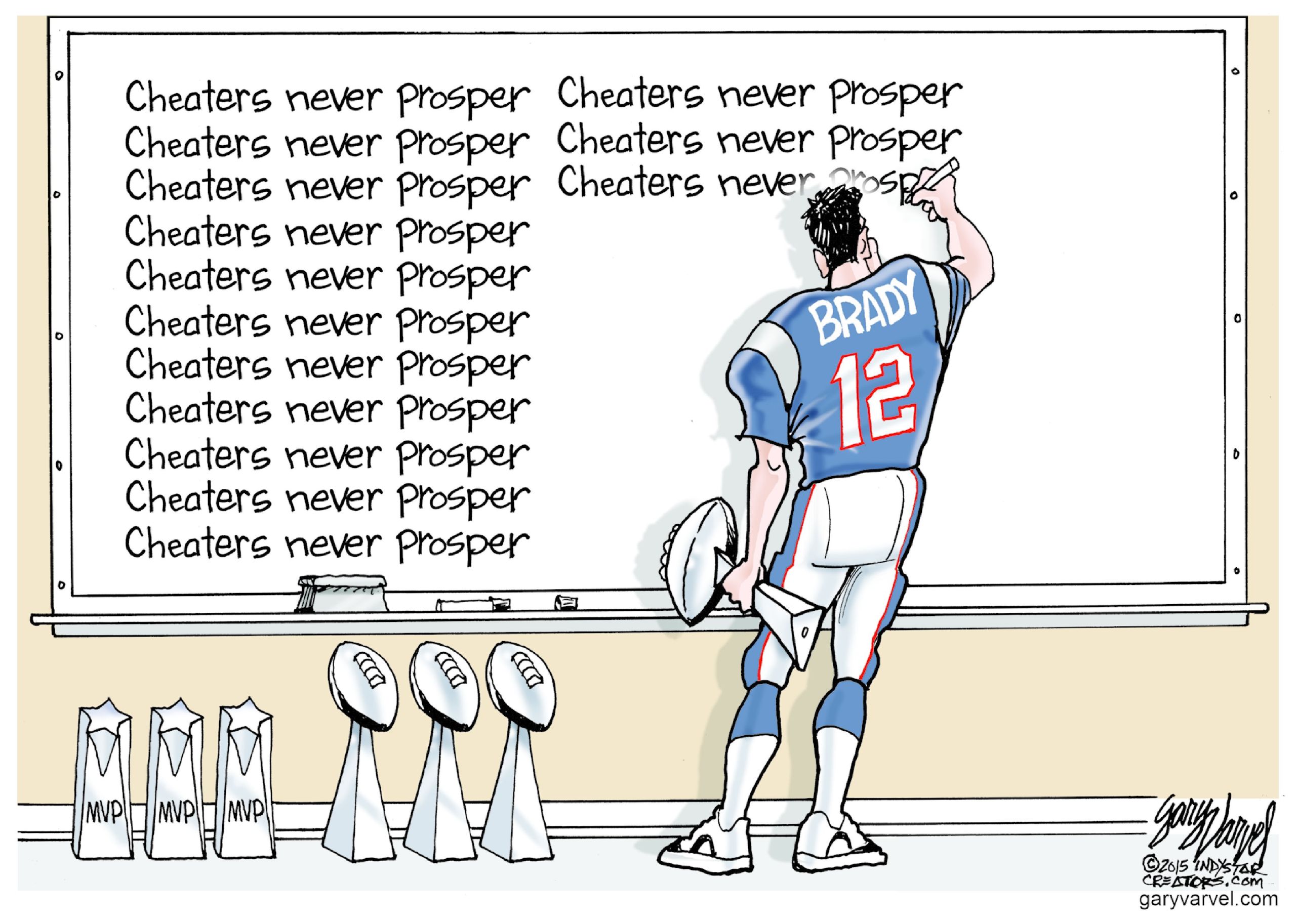 Editorial cartoon U.S. NFL Deflategate | The Week