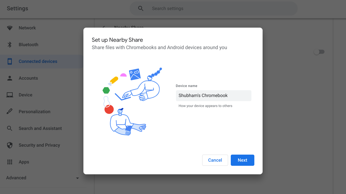 How to wirelessly share files between your Chromebook and Android phone ...