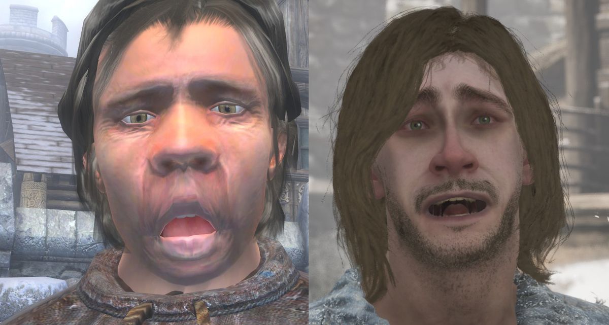 Don't worry, Oblivion Remastered's NPCs are still charmingly ugly, they ...