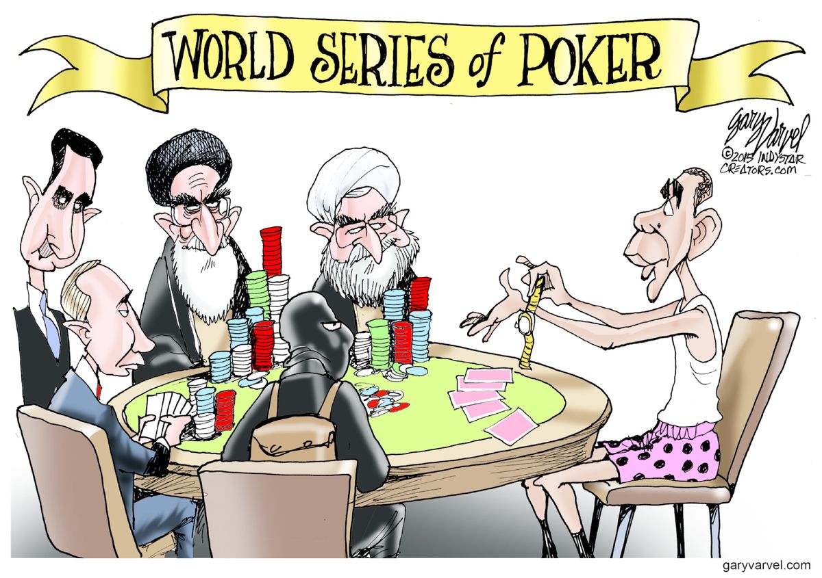 Obama cartoon World Obama Middle East | The Week