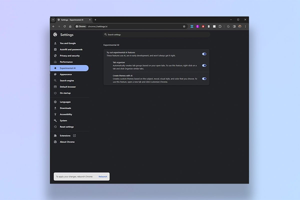 You can now create custom Chrome themes using AI — here’s how | Tom's Guide