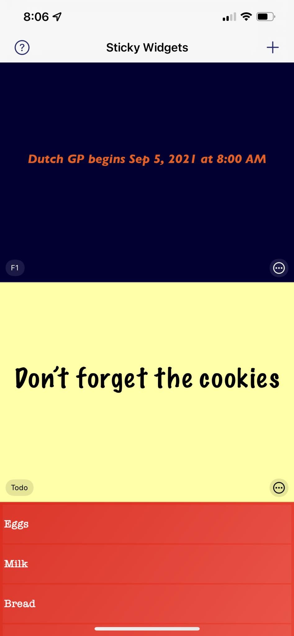 Sticky Widgets 3.0 is a huge update with new lists, Shortcuts support ...