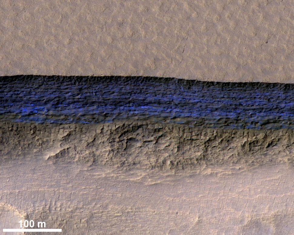 Big Sheets of Water Ice Lie Just Beneath the Surface of Mars | Space
