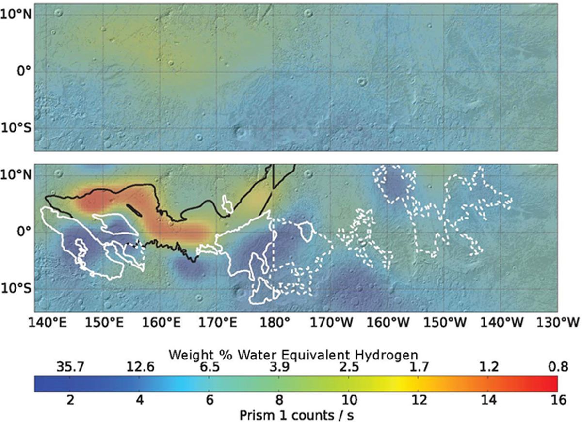 Water Ice Mystery Found at Martian Equator | Space