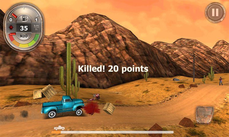 Zombie Derby for Windows Phone 8, chasing down zombies in your pick-up ...