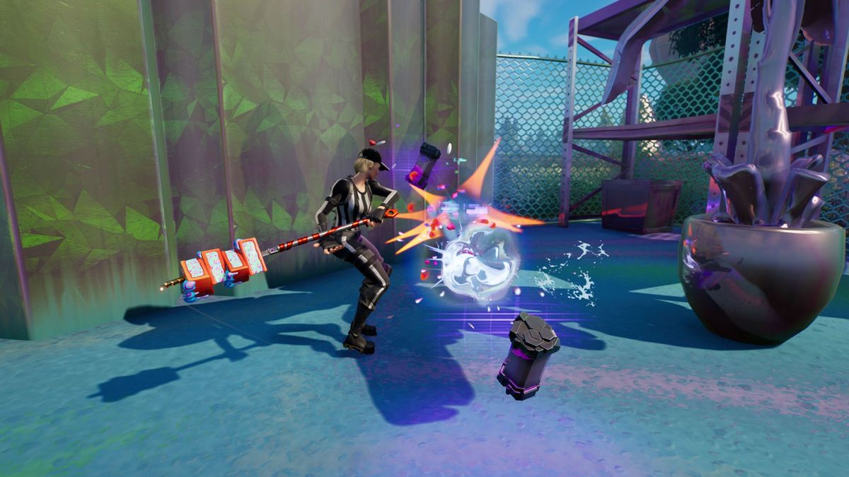 Fall 7 stories or more in Chrome Blob form in Fortnite | GamesRadar+