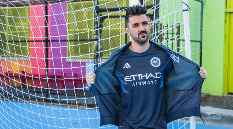 Behind the scenes photos of NYCFC's 2018 away kit unveiling | FourFourTwo