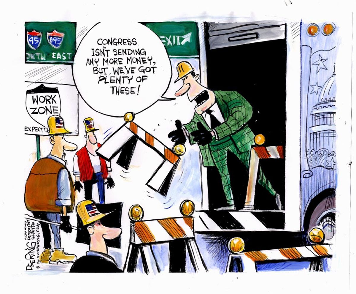 Political cartoon U.S. Infrastructure | The Week