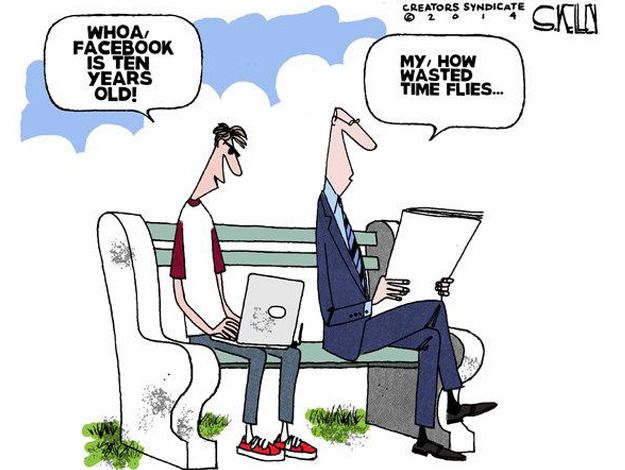 Editorial cartoon Facebook anniversary | The Week