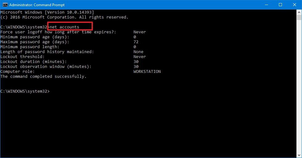 How to force users to change their password periodically on Windows 10 ...